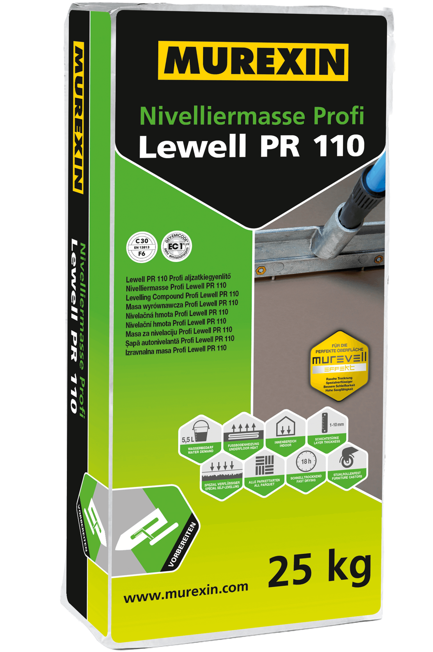 Lewell PR 110 Profi aljzatkiegyenlítő - Murexin HU